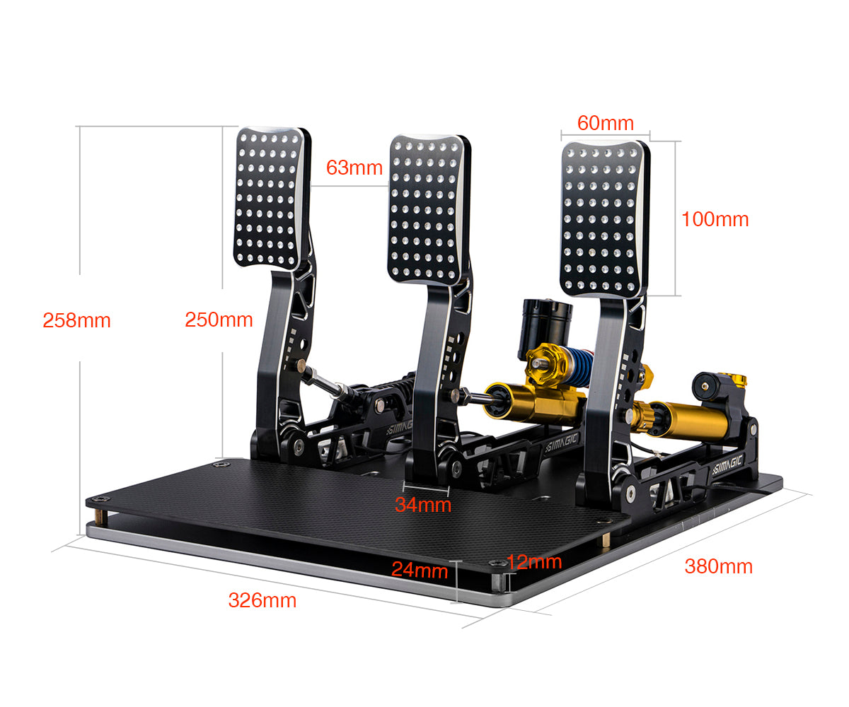 SIMAGIC P2000-R Pedals 3-Pedal Set
